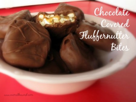 Chocolate Covered Fluffernutter Bites - Num's the Word