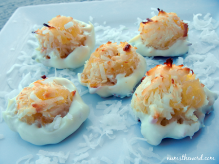 Pineapple Coconut Macaroons - Num's the Word