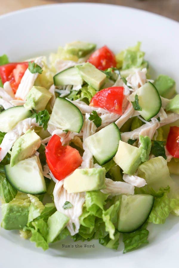Chicken & Avocado Salad - Num's the Word