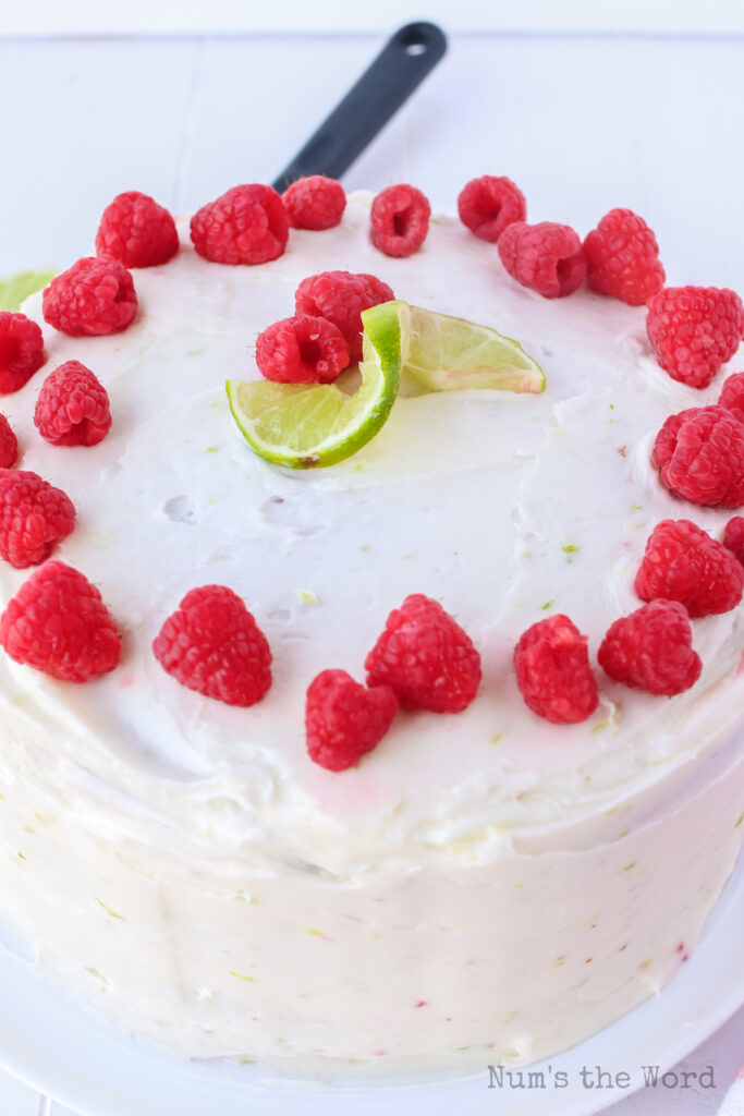 Raspberry Lime Cake - Num's the Word