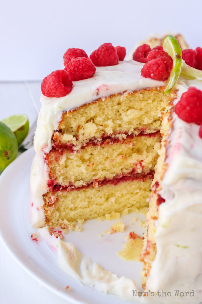 Raspberry Lime Cake - Num's the Word