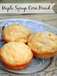 Maple Syrup Cornbread - Num's the Word