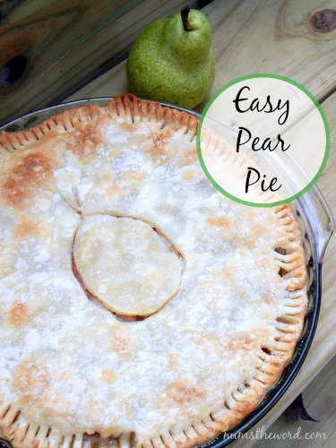 Easy Pear Pie - Num's the Word