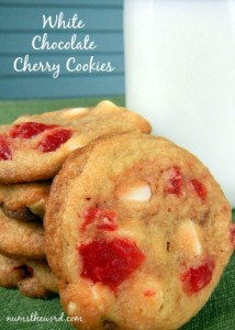 White Chocolate Cherry Cookies - Num's the Word