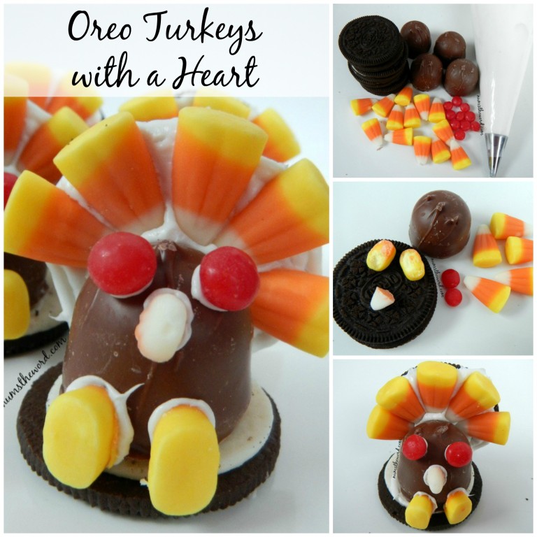 Oreo Turkeys with a Heart - Num's the Word