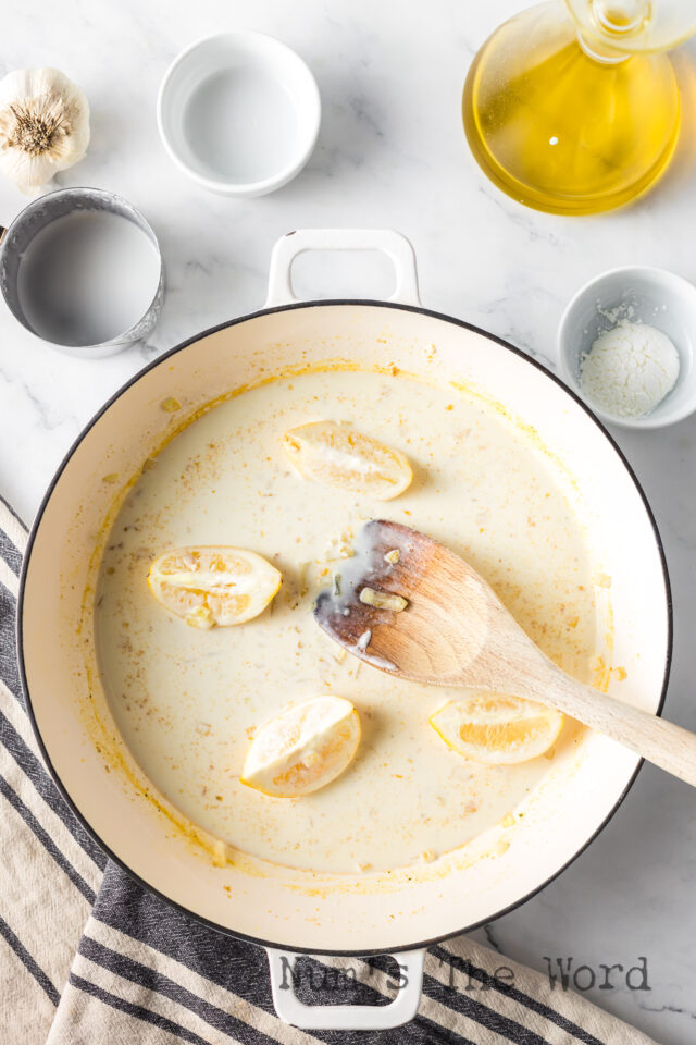 Lemon Garlic Pasta with Chicken - Num's the Word