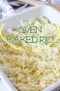 Oven Baked Rice - Num's the Word