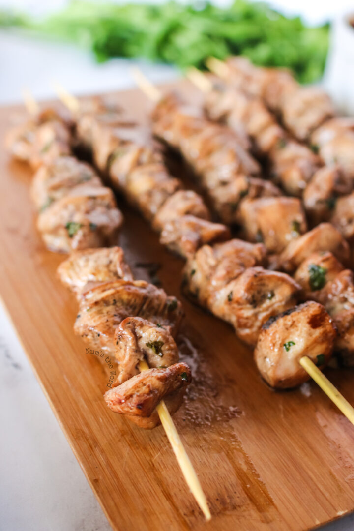 Grilled Chicken Kabobs - Num's the Word