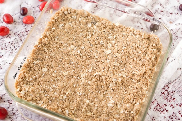 Leftover Cranberry Sauce Bars - Num's the Word