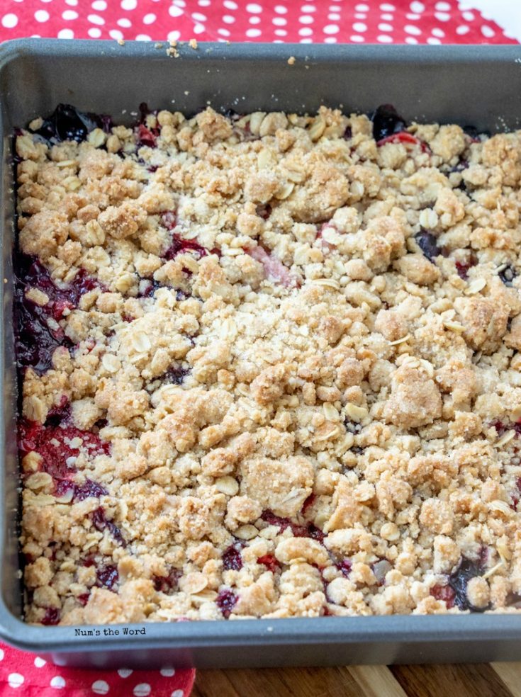 Strawberry Blueberry Crisp (Fresh or Frozen Berries!) - Num's the Word