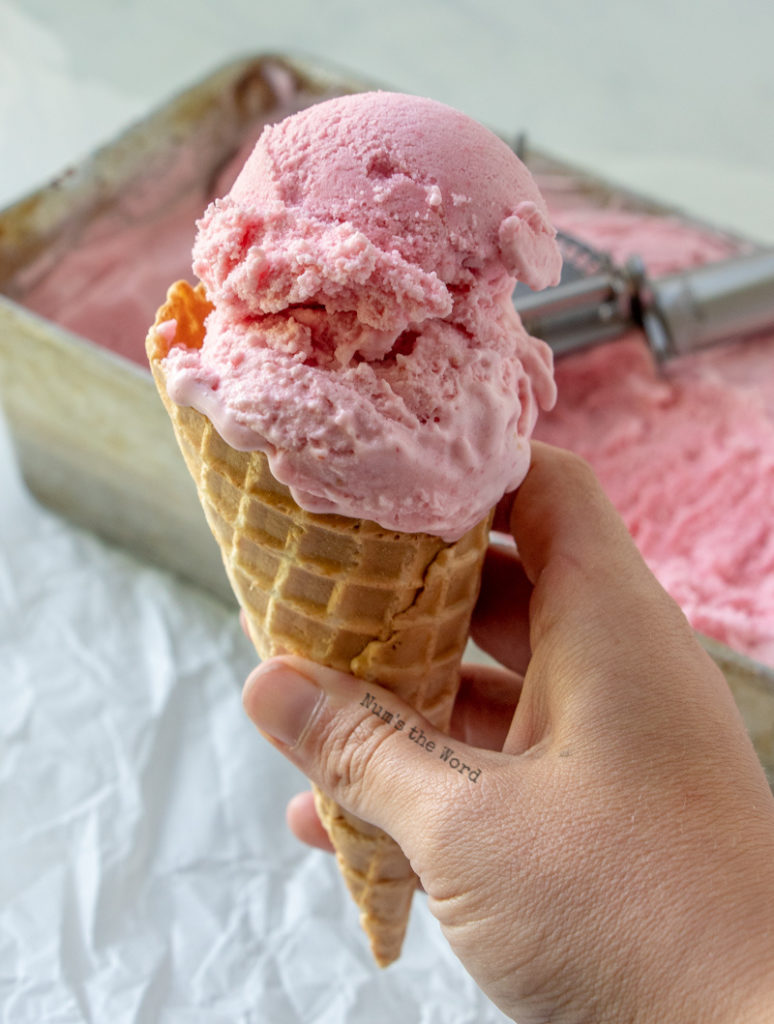 Homemade Raspberry Ice Cream Recipe - Num's the Word