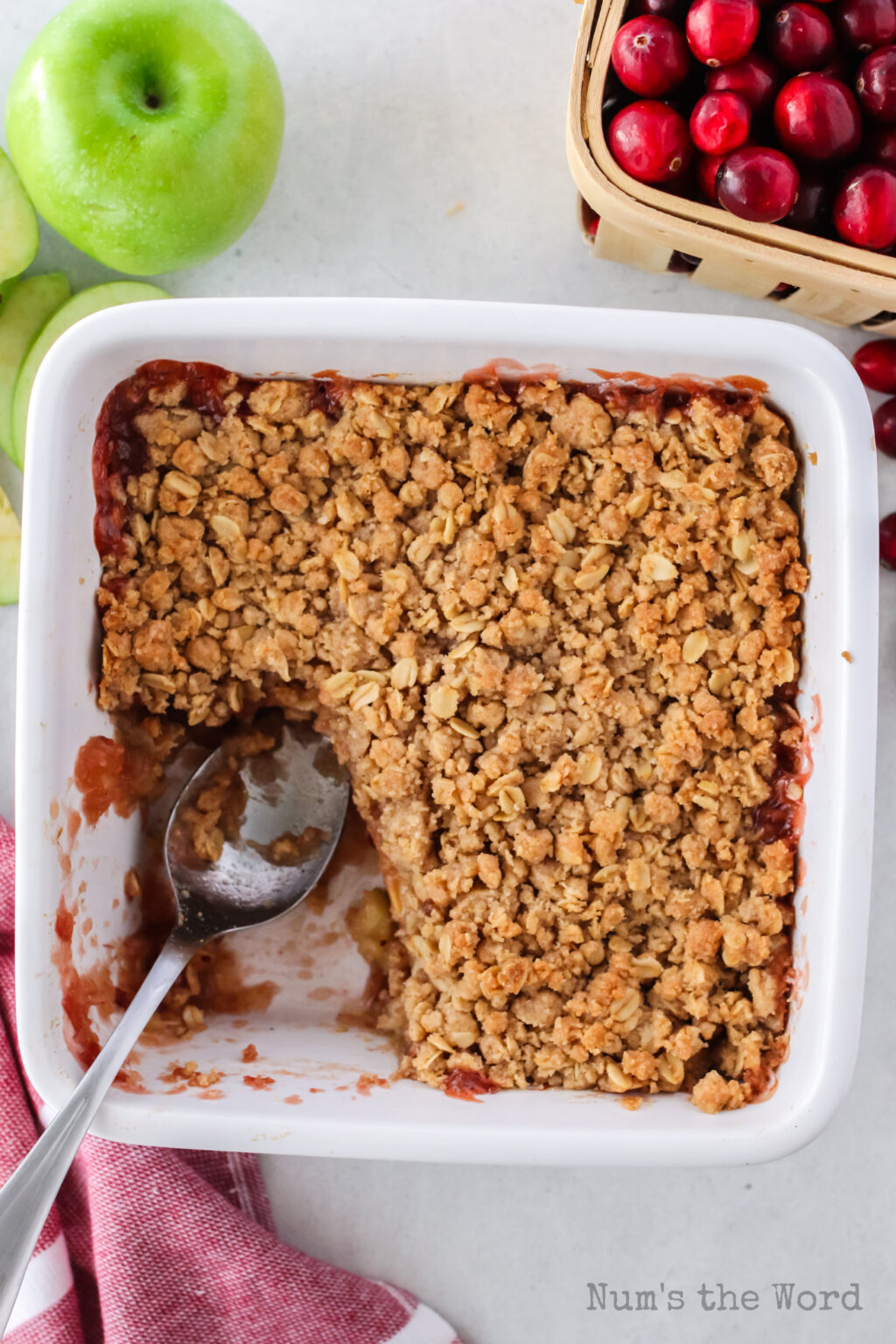 Apple Cranberry Crisp - Num's the Word