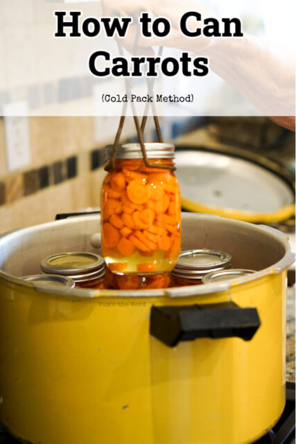 How to Can Carrots - Num's the Word