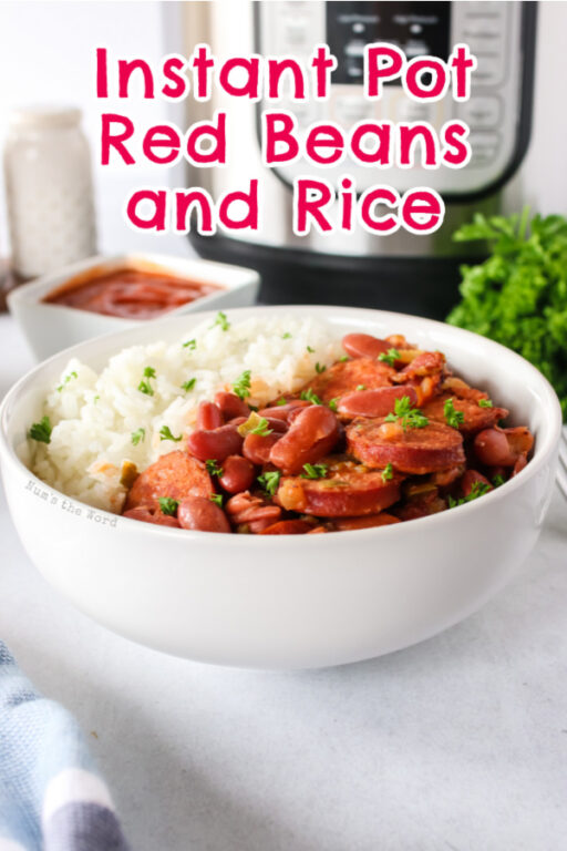 Instant Pot Red Beans and Rice - Num's the Word