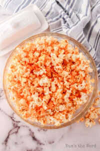 Homemade Cheddar Cheese Popcorn Recipe - Num's the Word