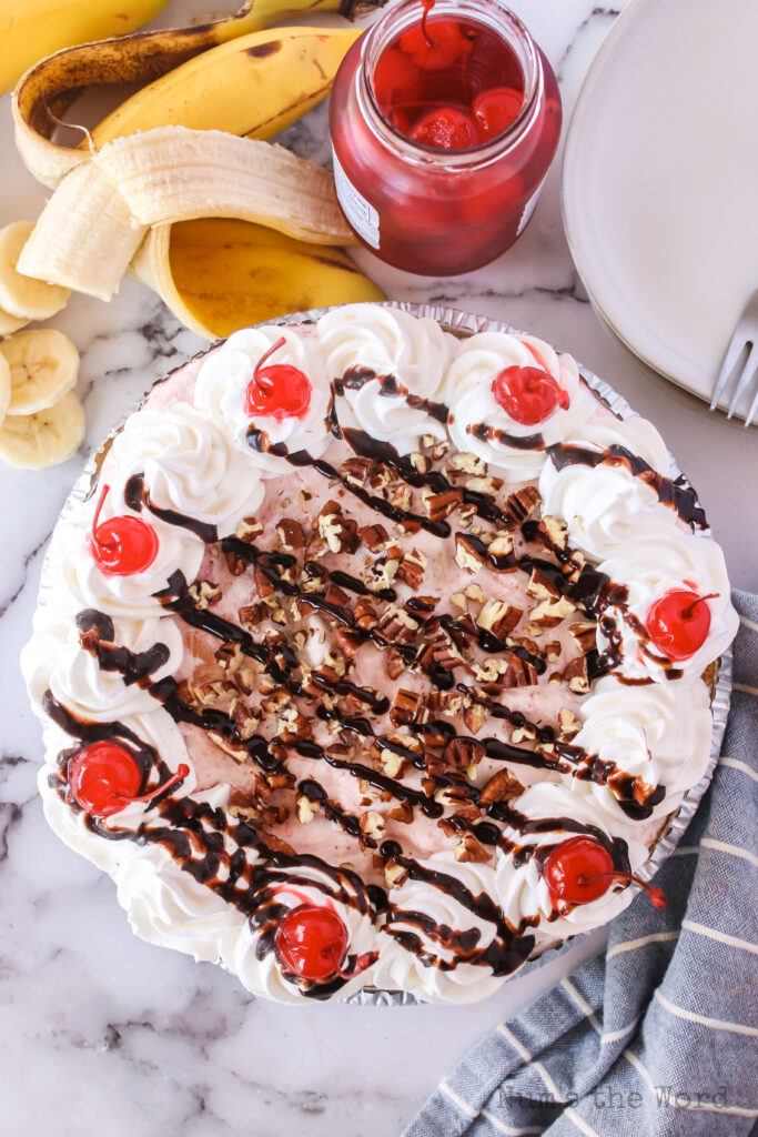 No Bake Banana Split Pie - Num's the Word