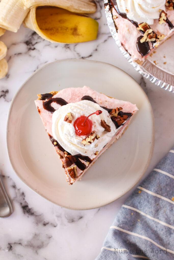 No Bake Banana Split Pie - Num's the Word