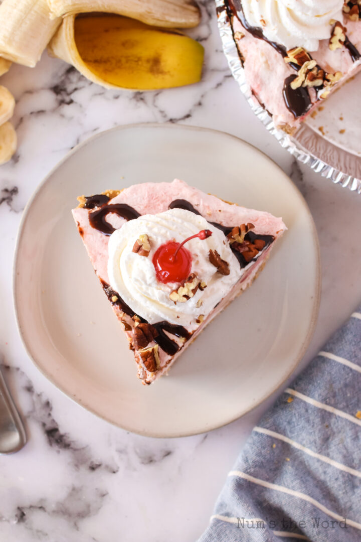 No Bake Banana Split Pie - Num's the Word