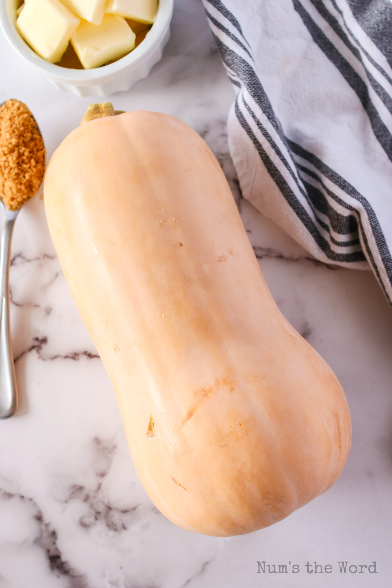 Roasted Butternut Squash Halves - Num's the Word