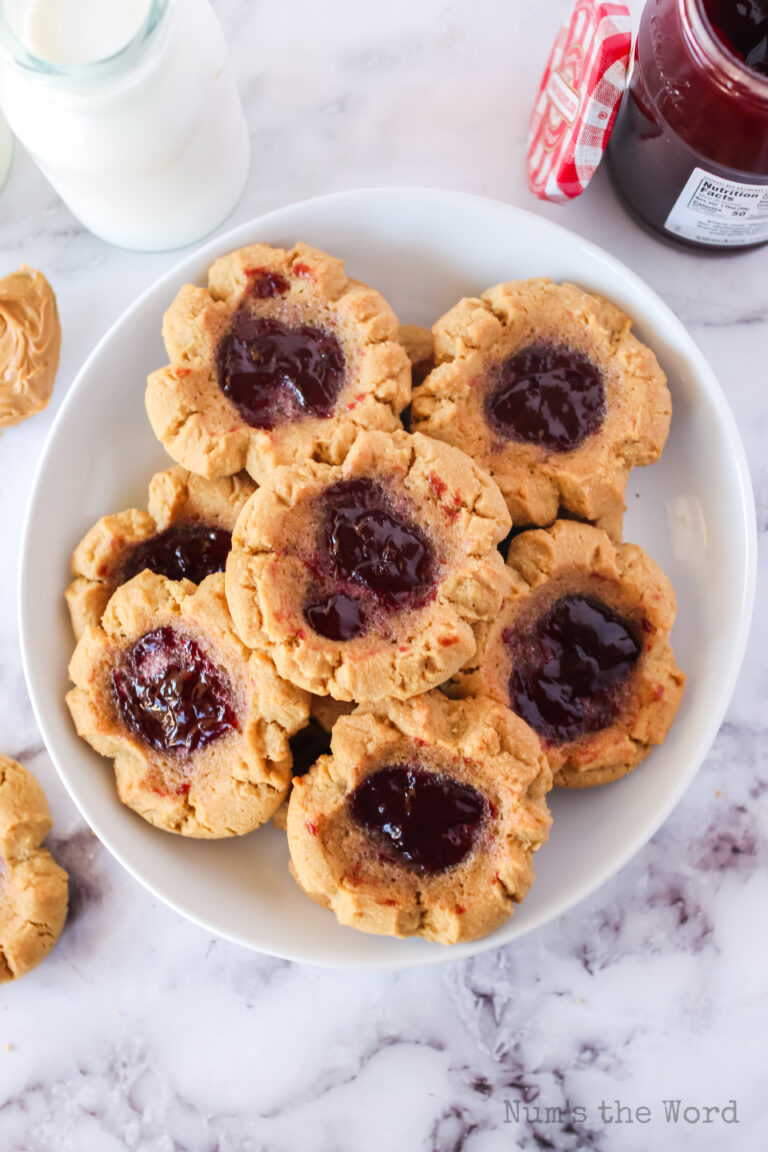Peanut Butter and Jelly Cookies - Num's the Word