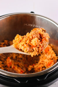 Instant Pot Stew Beef and Rice - Num's the Word