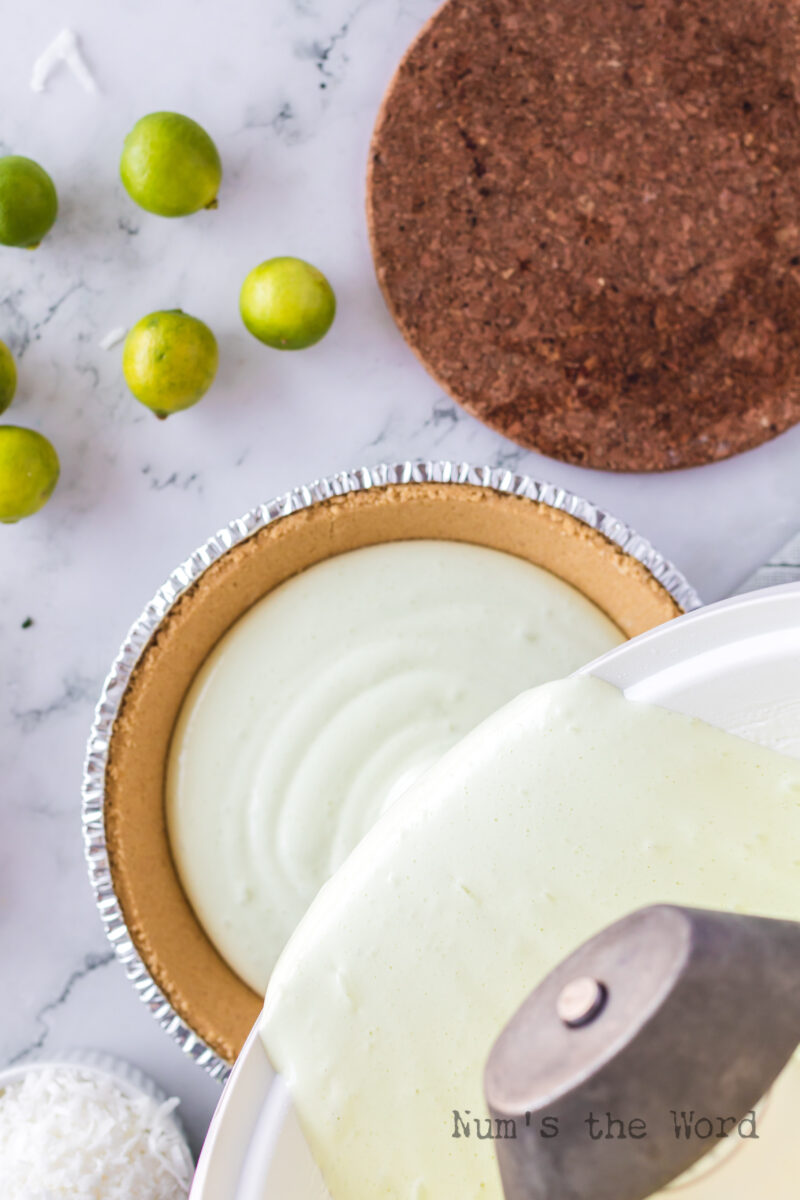 Coconut Key Lime Chiffon Pie - Num's the Word