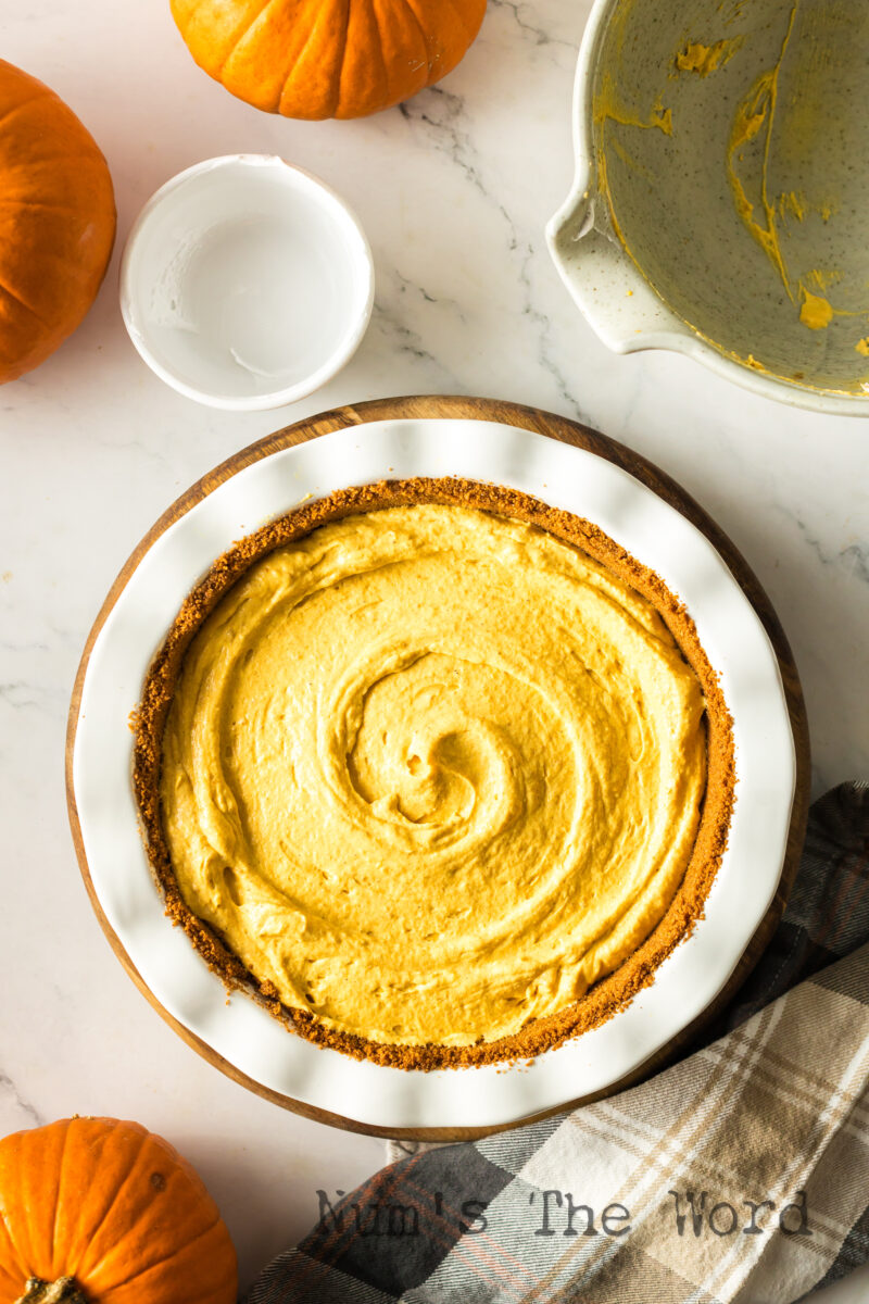 Easy No Bake Pumpkin Pie Recipe - Num's the Word