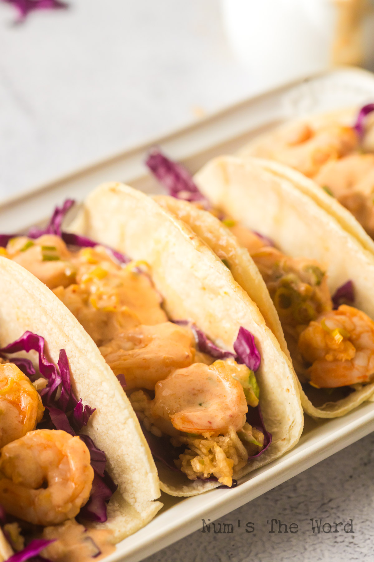 Asian Shrimp Tacos - Num's the Word